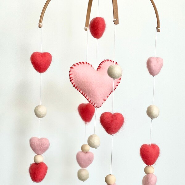 Heart Mobile - Etsy
