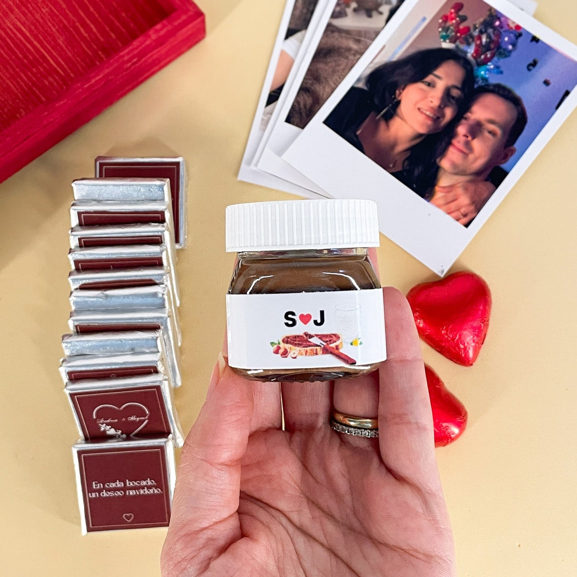 Personalized Nutella Chocolate With Messages, Polaroid Photo, Custom ...