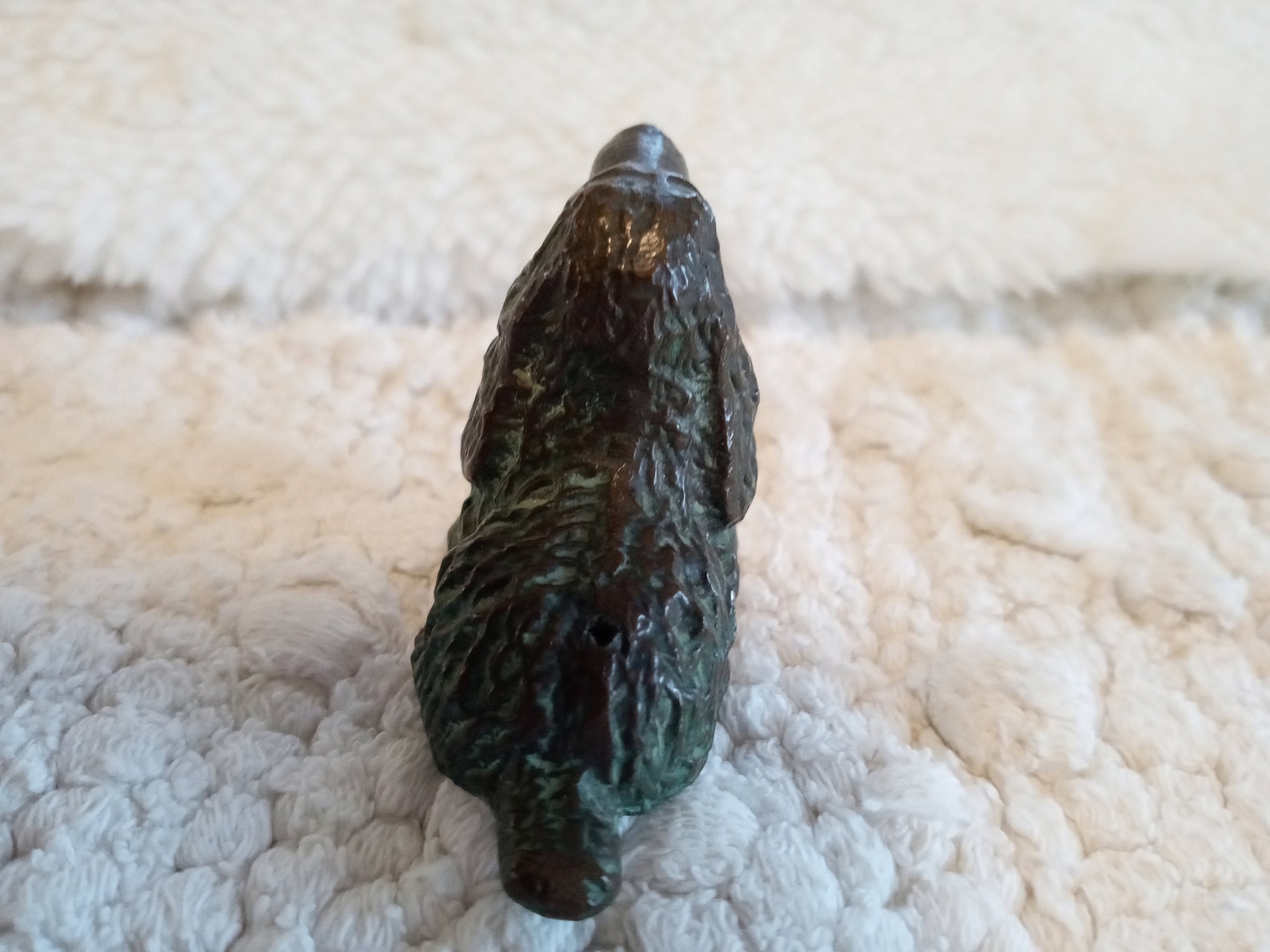 Cast Iron Cocker Spaniel Puppy Figurine, Slight Patina Finish, Adoring ...