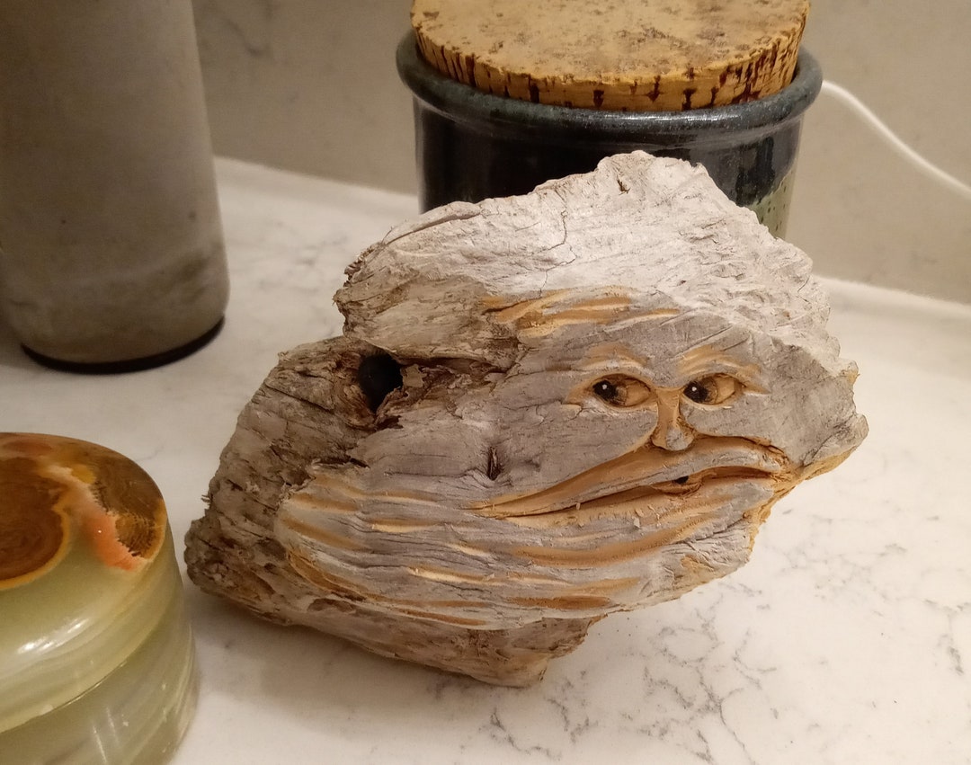 Driftwood Sculpture, Wind Wood Man, God of Wind, Zephyrus, Signed ...