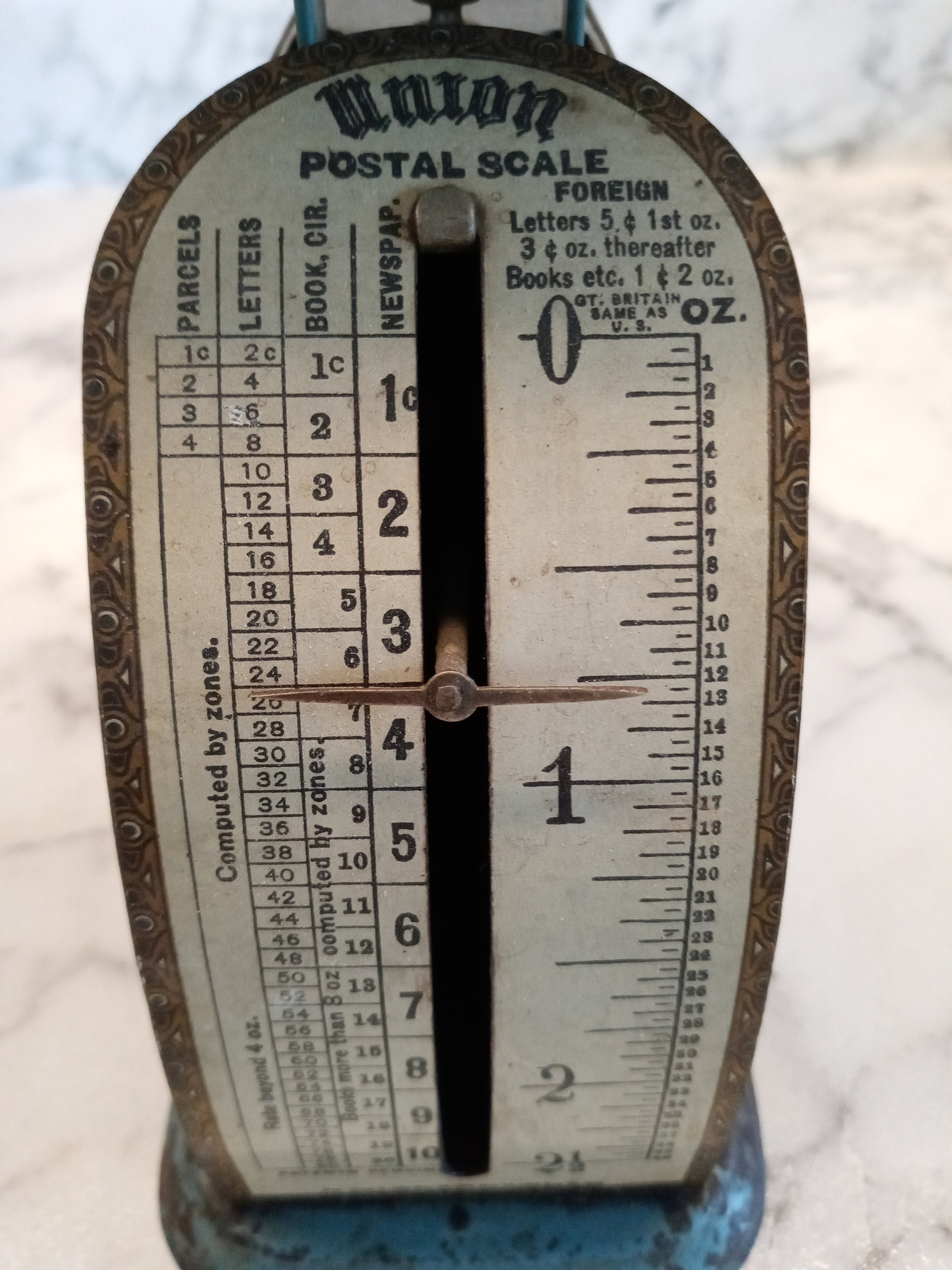 Pelouze Mfg. Co. Postal Scale, Antique Scales, Union Postal Scale ...