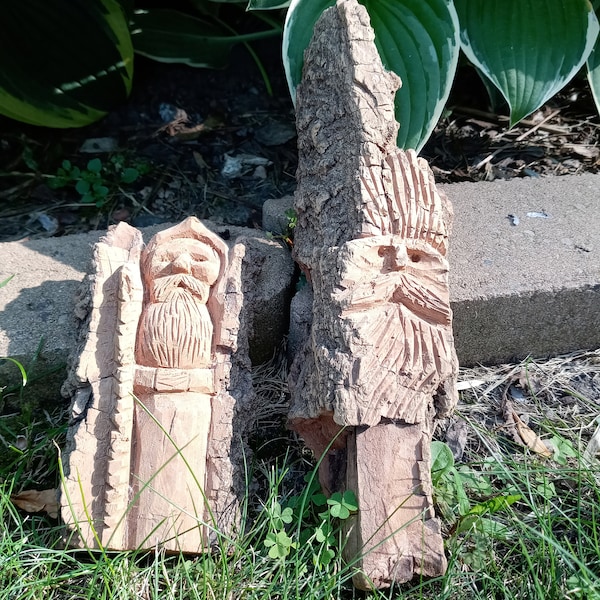 Hand Carved Wizard - Etsy