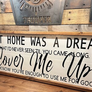Cover Me up Lyrics Sign - Large Wood Sign Made With Real Pine - No ...