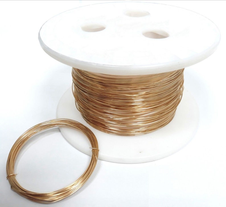 14K Gold-filled Wire 20G 0.81mm Round Wire Half Hard - Etsy