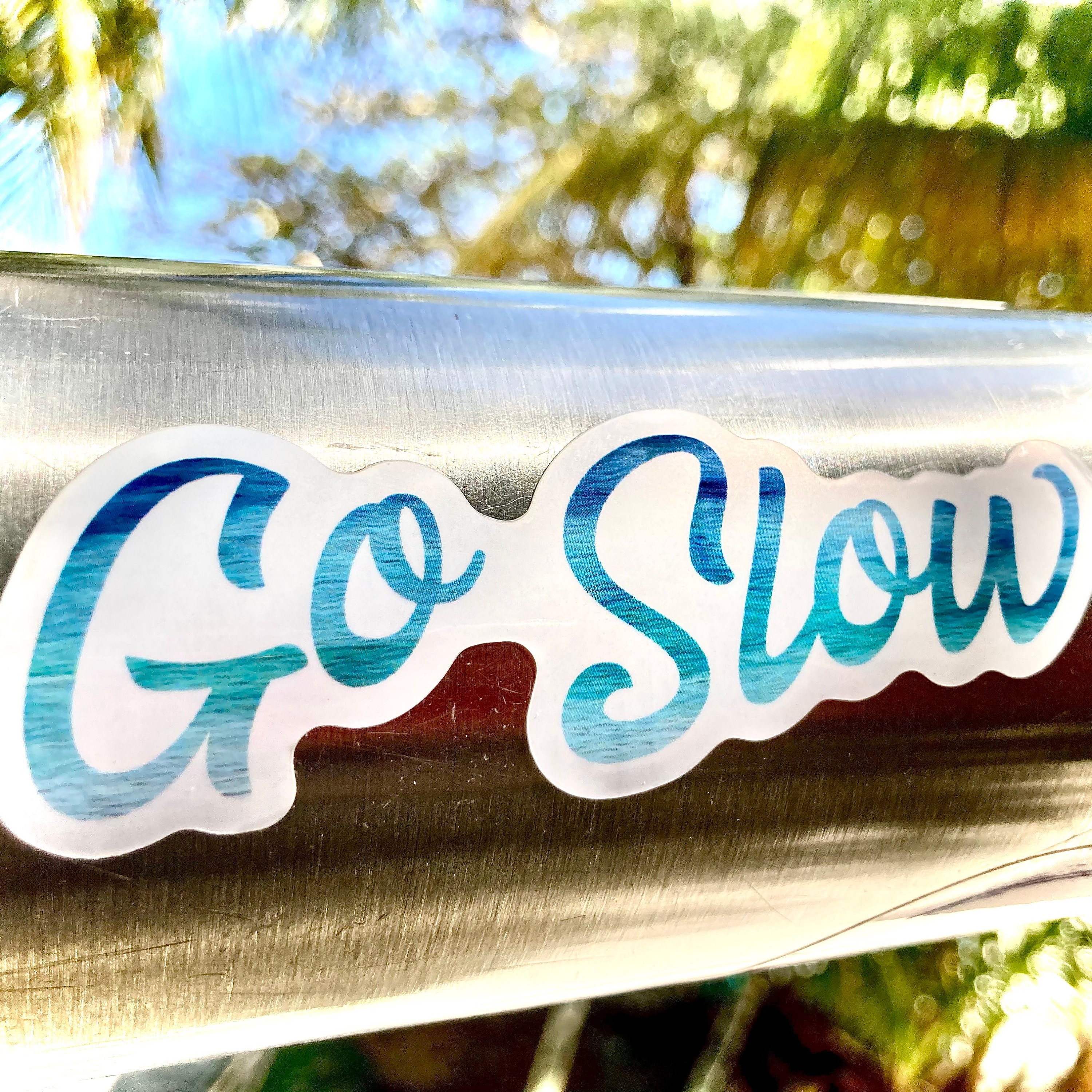 Go Slow - Go with the Flow Sticker - Etsy.de
