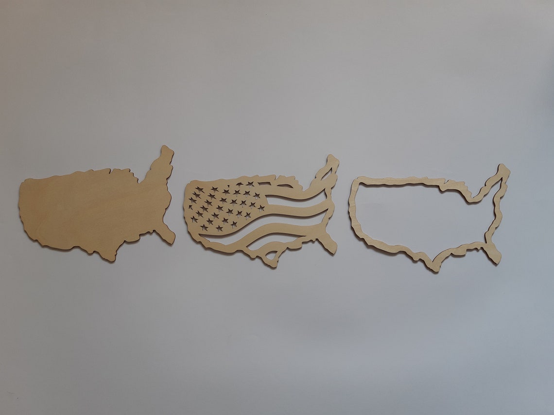 USA Flag Laser Cut American Flag Laser File Laser SVG Pattern Digital ...