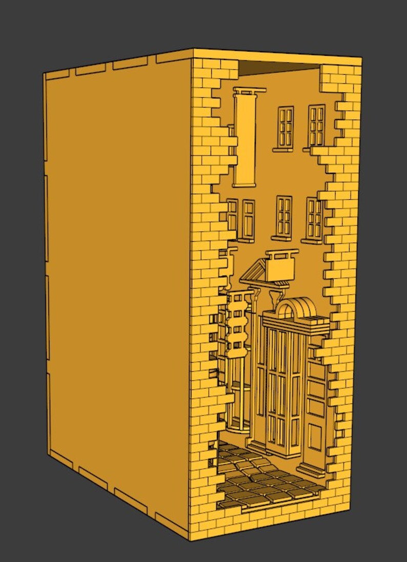 Book Nook SVG Diagon Alley All Files 3mm File for Laser Cut - Etsy