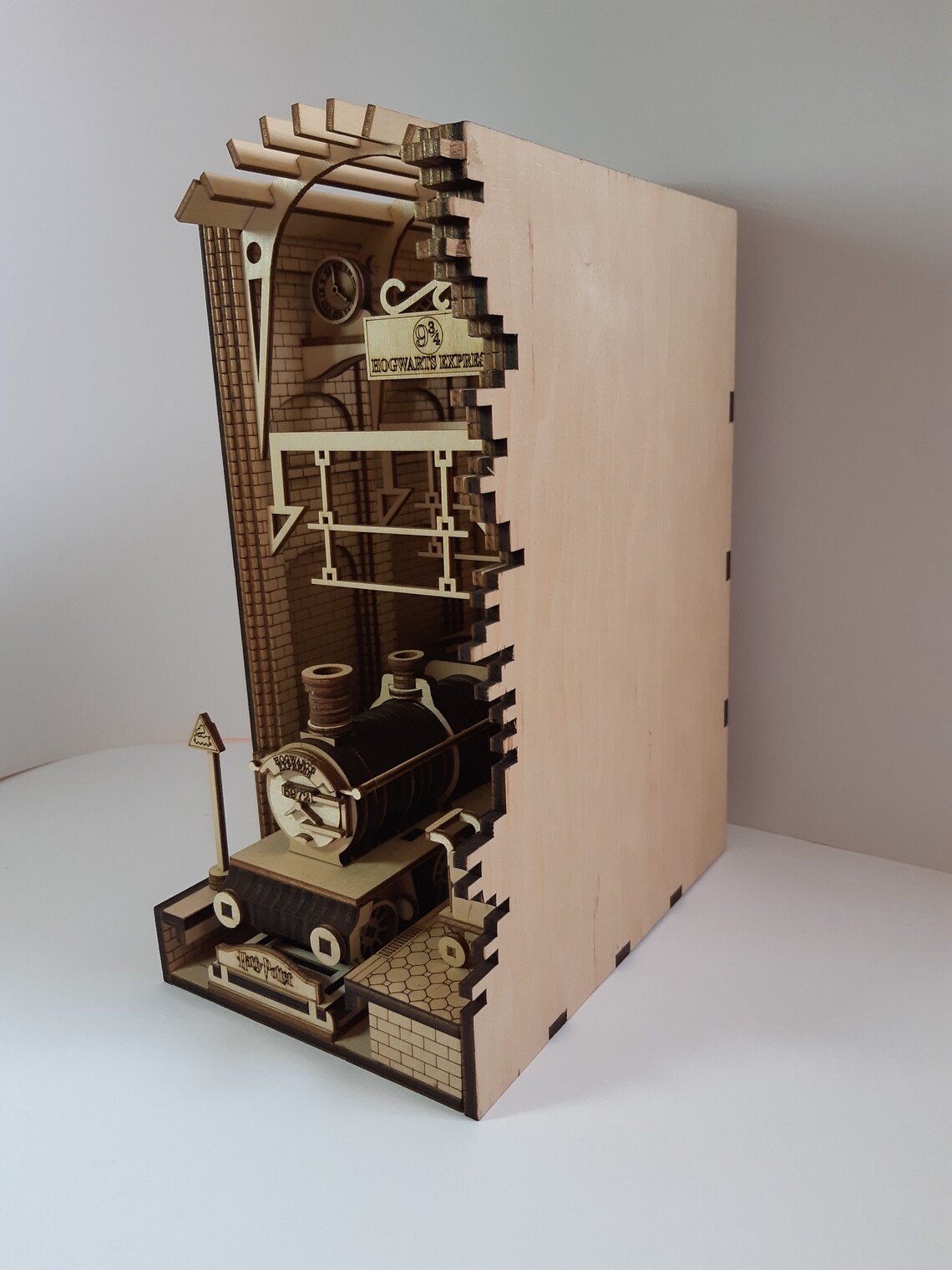 Book Nook SVG All Files 3mm File for Laser Cut Shelf Laser File Book ...