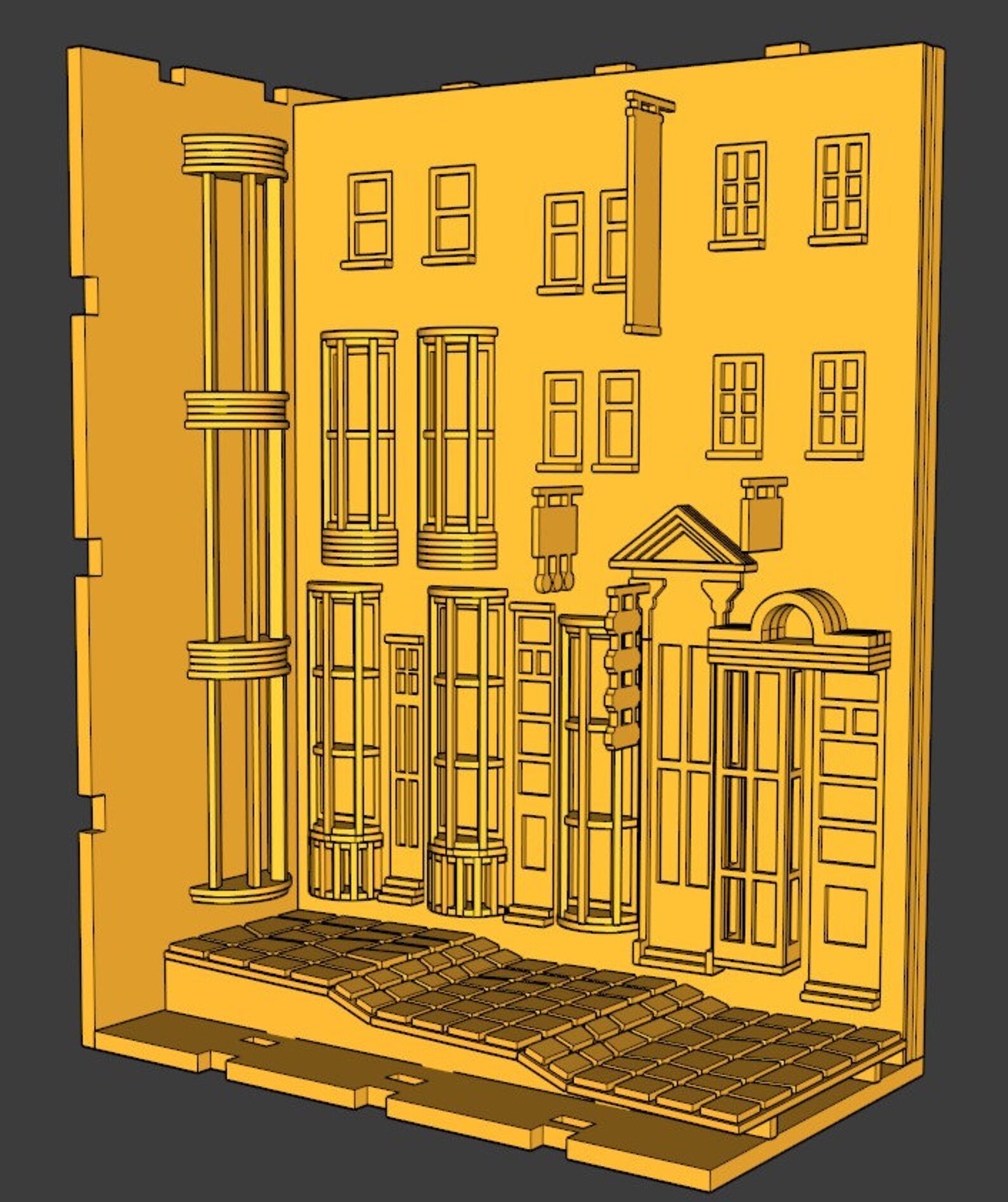 Book Nook SVG Diagon Alley All Files 3mm File for Laser Cut Shelf ...