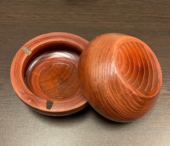 Ashtray Set. Double Wooden Ashtray Set Made From Imported | Etsy
