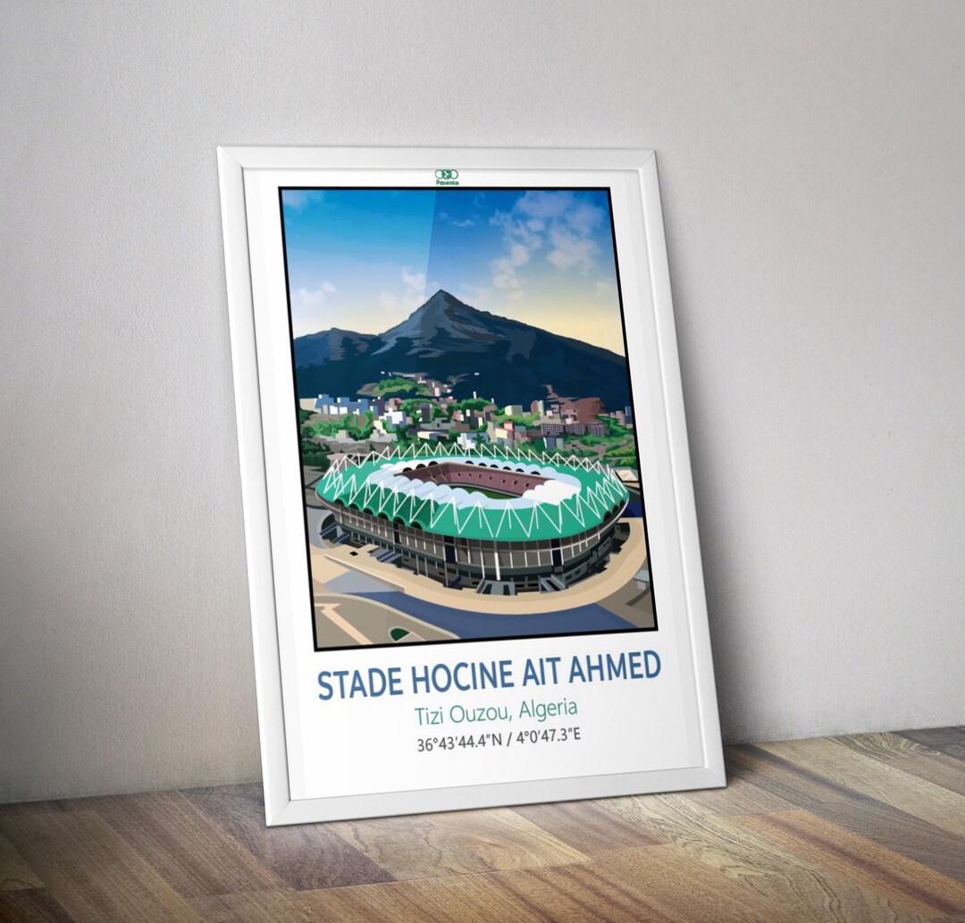 Hocine Ait Ahmed I Stadium Poster Algeria Football Stadium Poster - Etsy UK