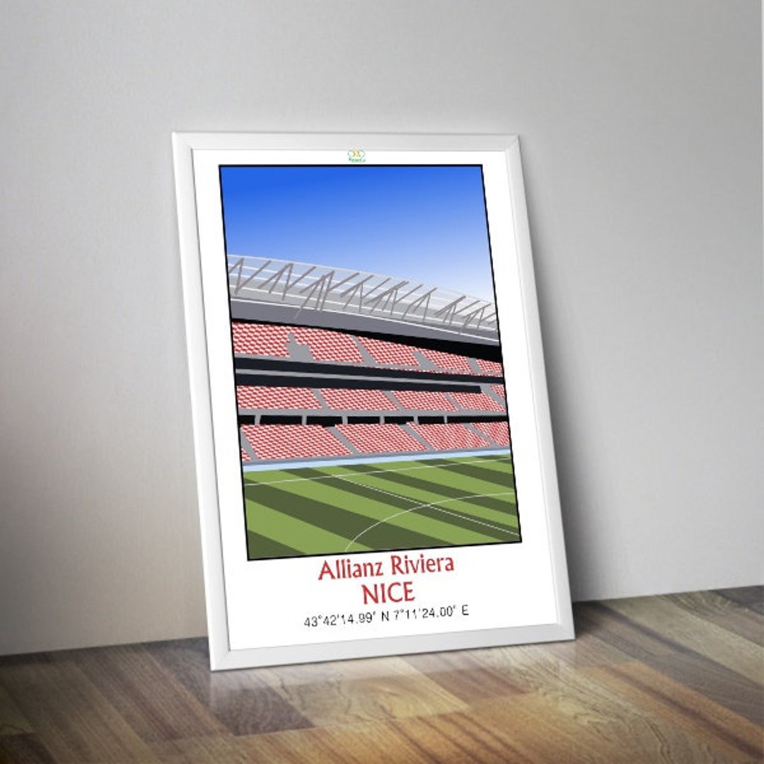 Allianz ®riviera De Nice - Football Stadium - OGC Nice ® - Etsy