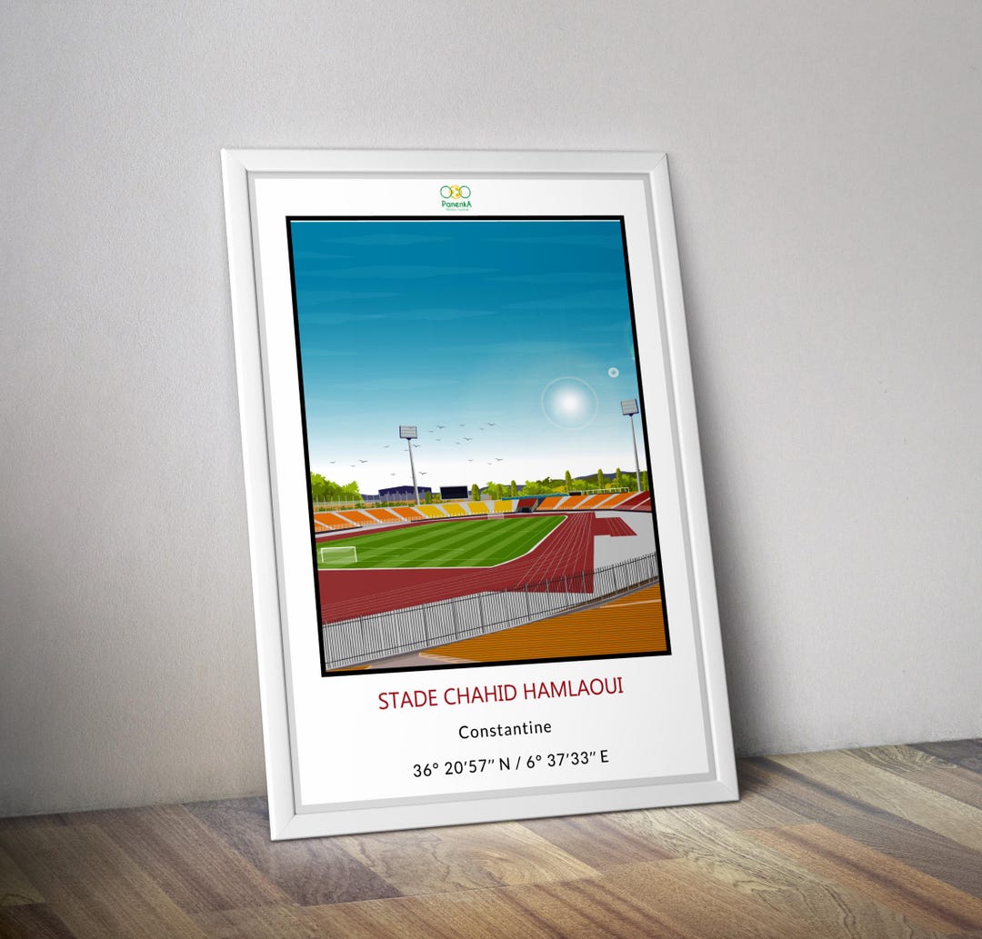 Chahid Hamlaoui Stadium I Algeria Constantine Stadium Poster - Etsy