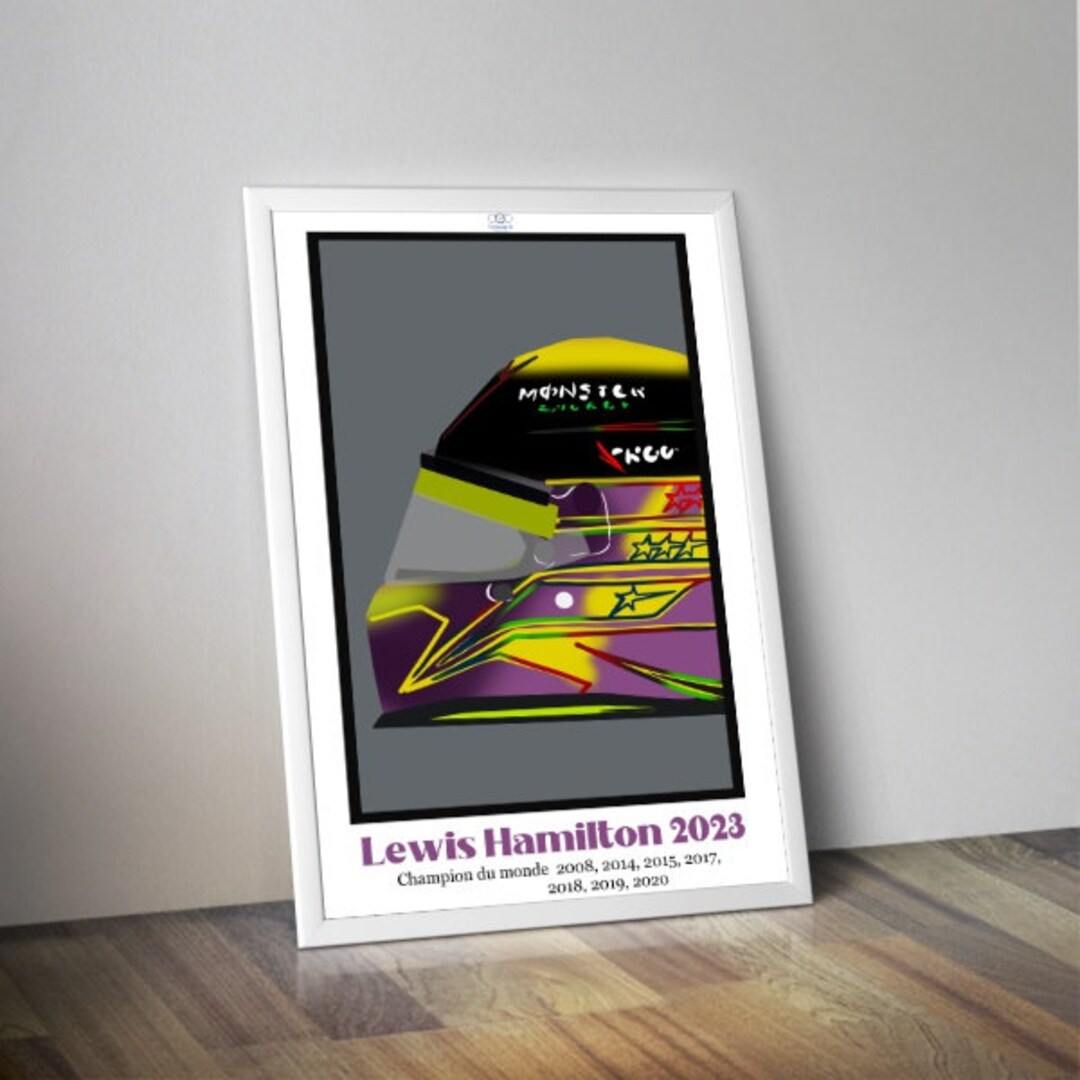HAMILTON Helmet Poster I Formula 1 I F1 I Lewis Hamilton - Etsy