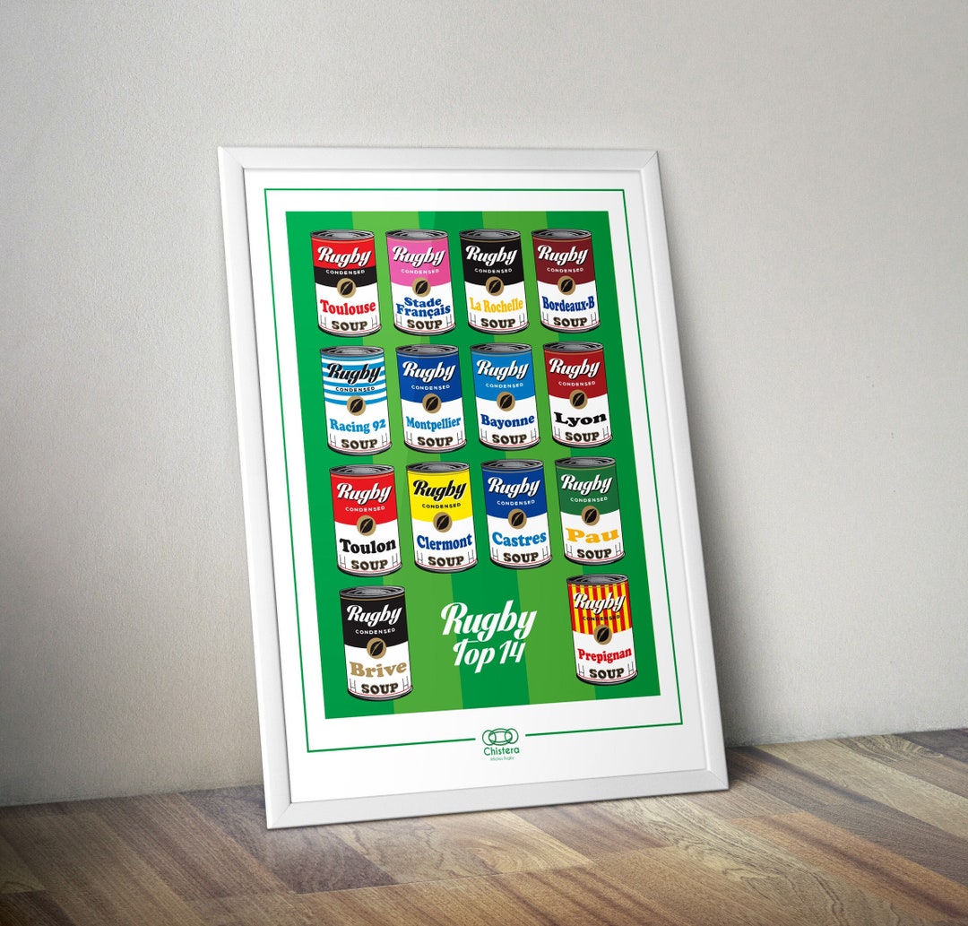 CAMPBELLS TOP 14 Poster - Pub - Rugby - Vintage Retro Pub - Etsy