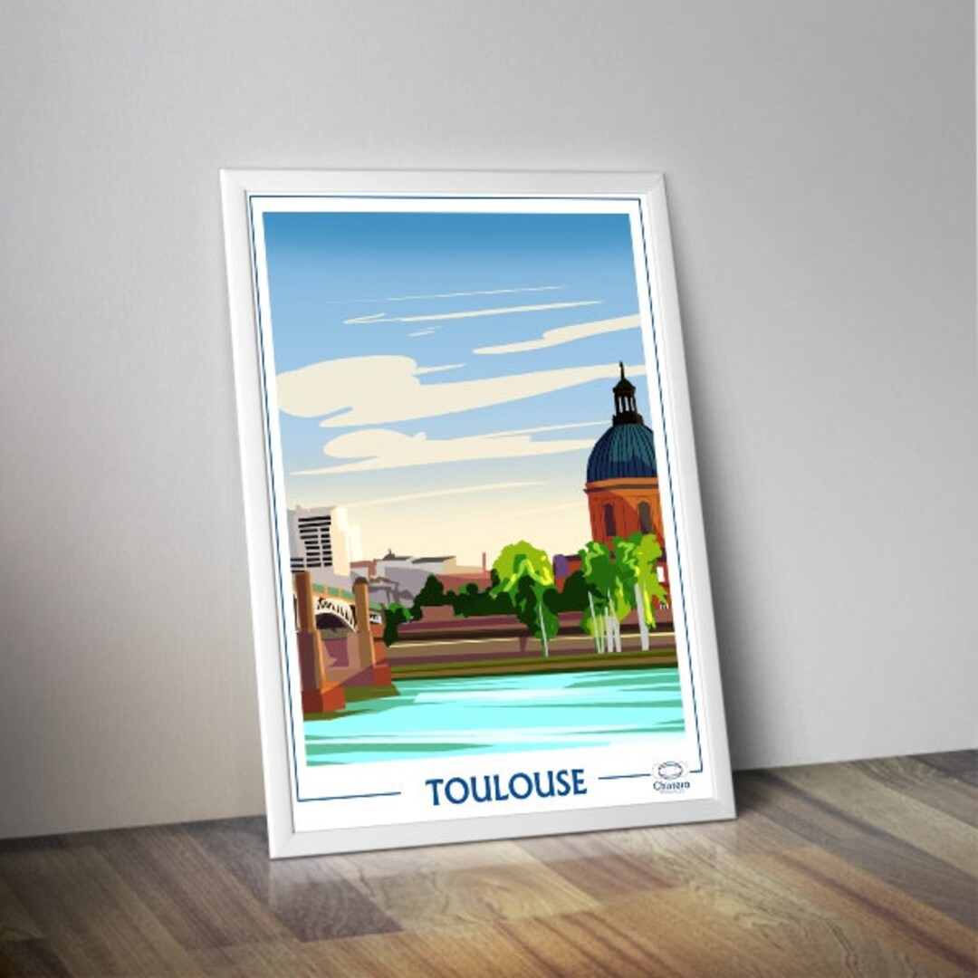 Toulouse City Poster I Toulouse Poster - Etsy