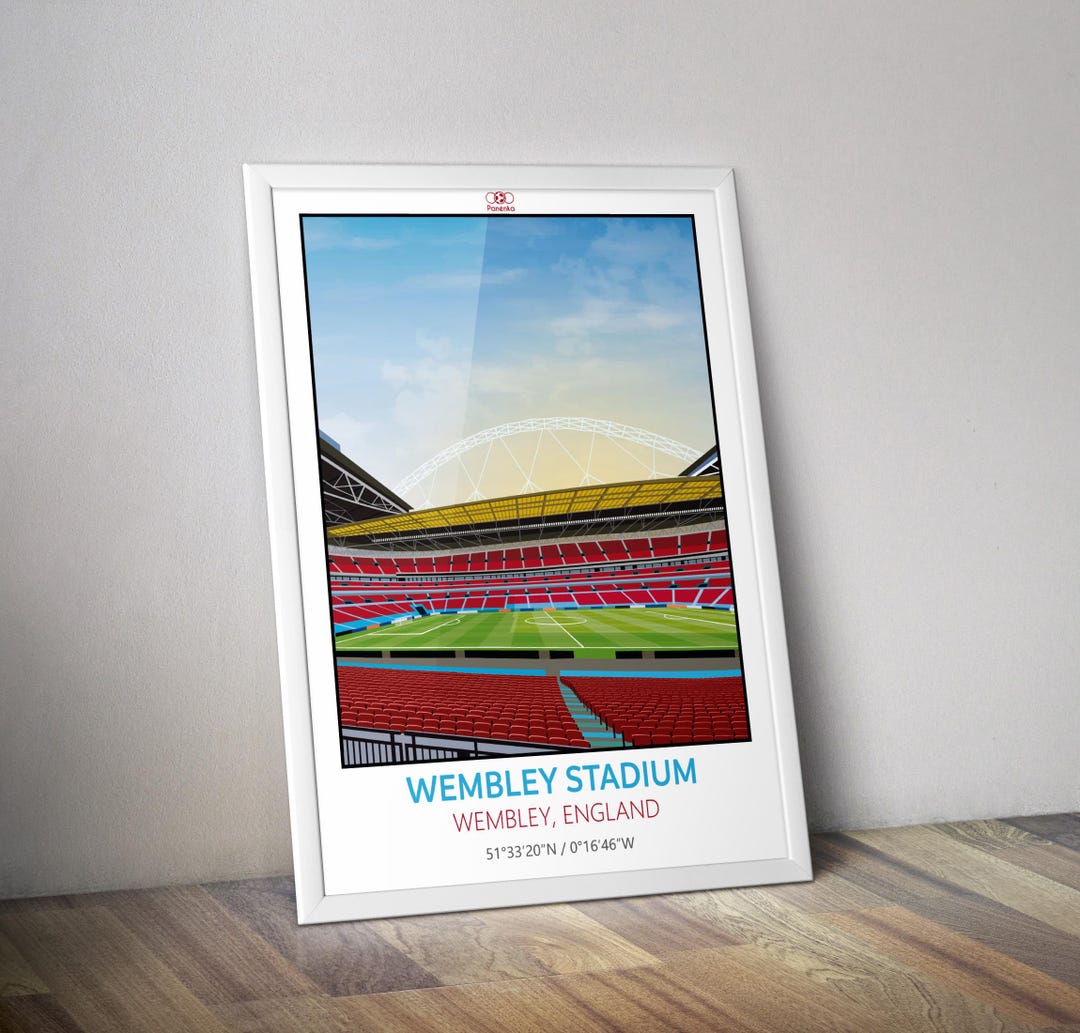 Wembley Stadium Poster London I Football Poster - Etsy UK