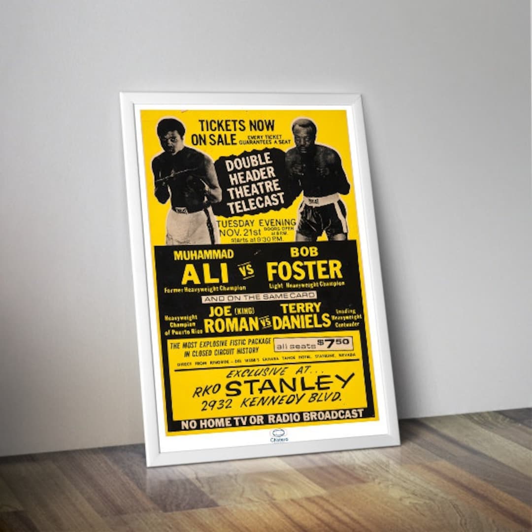 Reproduction Poster ALI Vs FOSTER I US Boxing Poster - Etsy