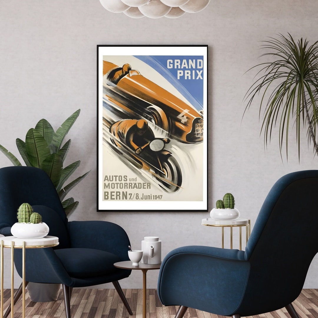 Poster GRAND PRIX I Bern I Car Race - Etsy