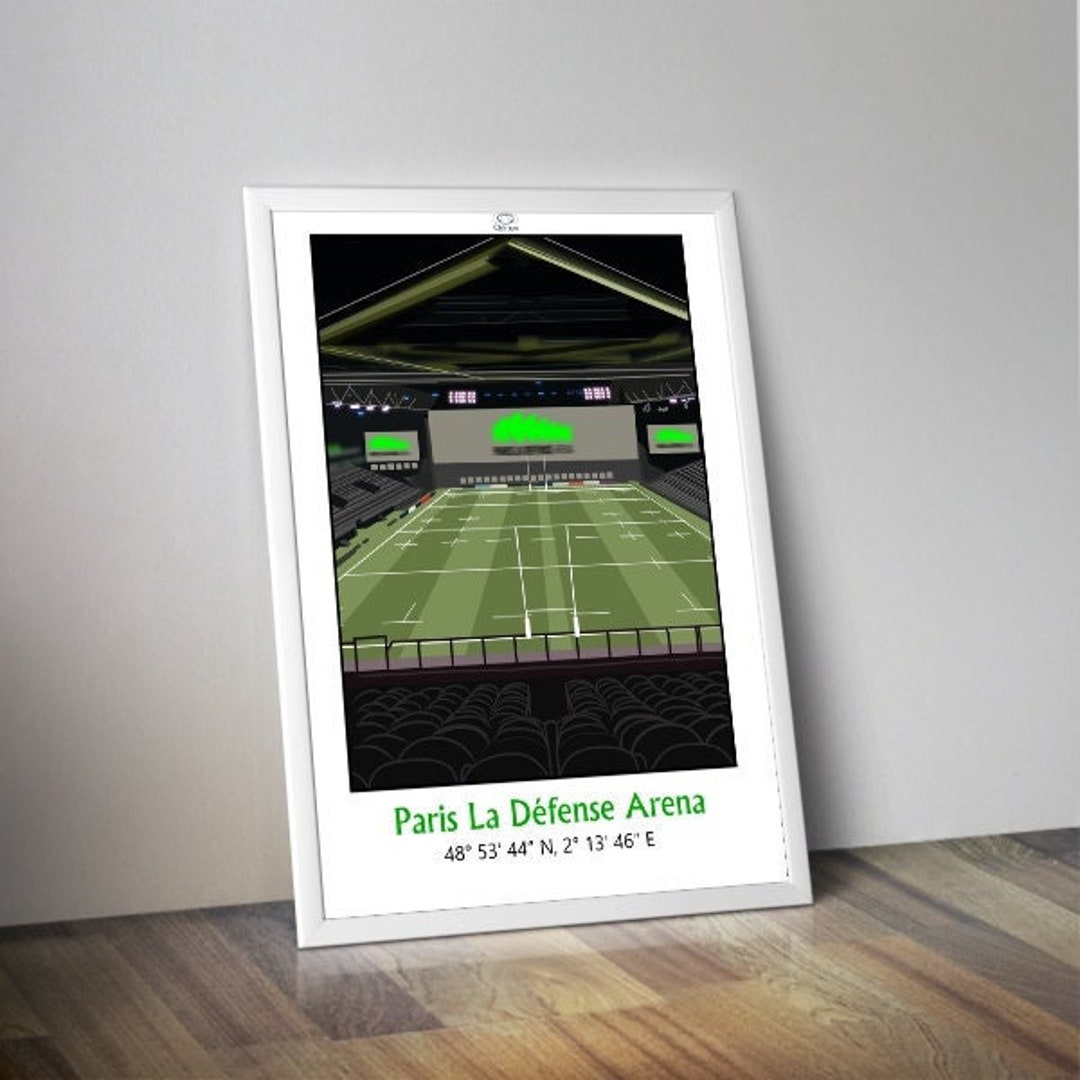 Paris La Défense Arena Poster I Rugby Stadium Poster - Etsy
