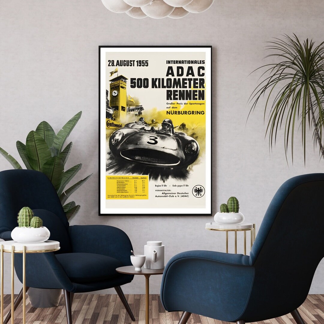 Poster 500 Kilometers I Nurburgring I Race - Etsy