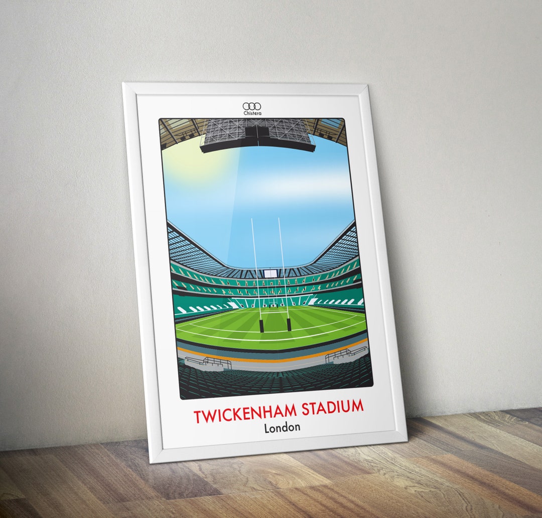 Twickenham Stadium Illustration® I English Rugby Poster - Etsy
