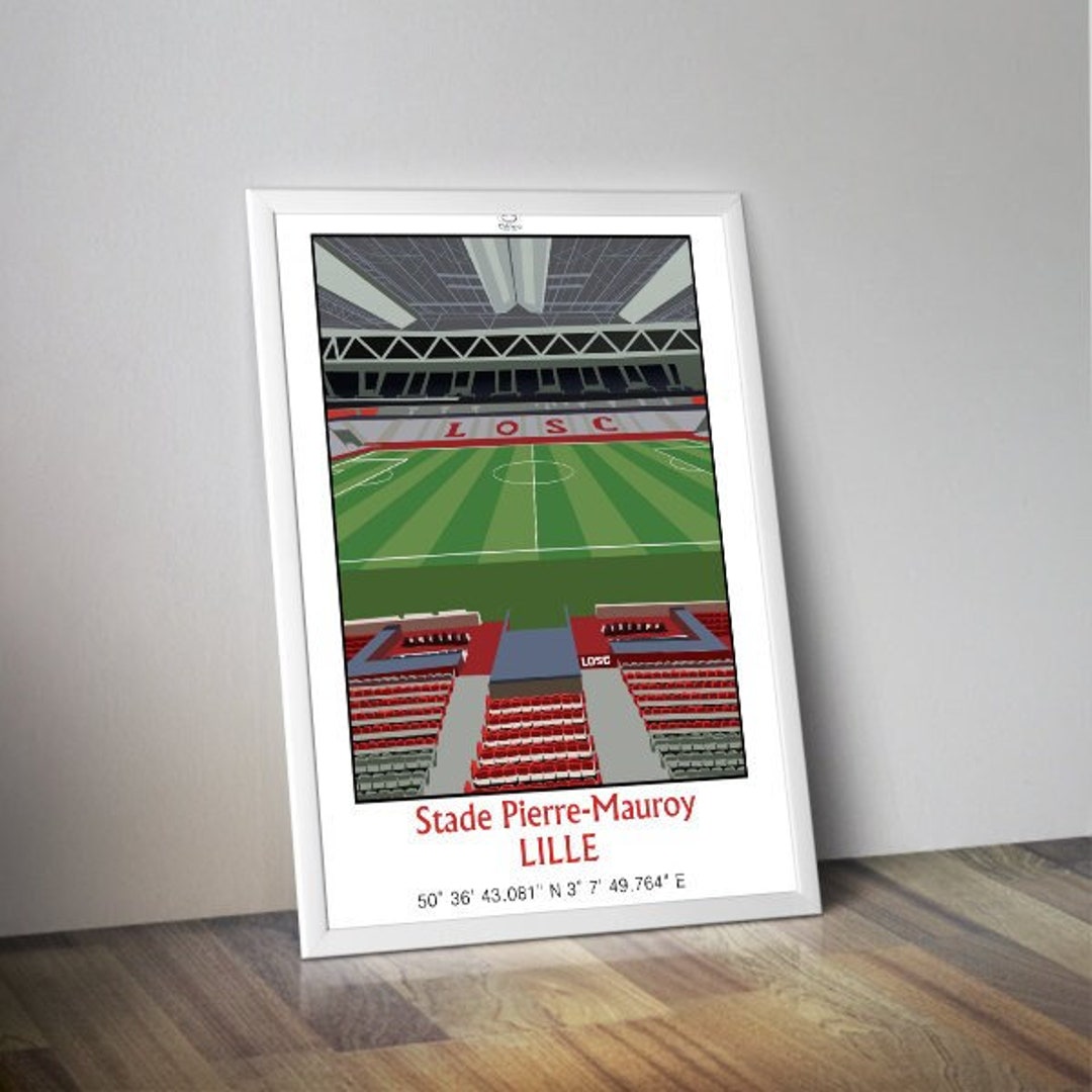 LILLE Stadium Poster I Football Stadium I LOSC - Etsy