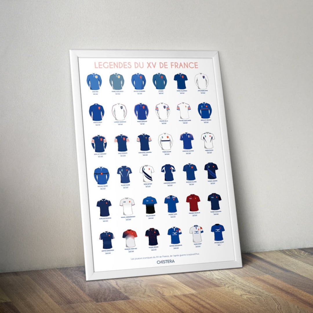 Poster 2023 FRANCE Rugby Team I Jerseys I France - Etsy