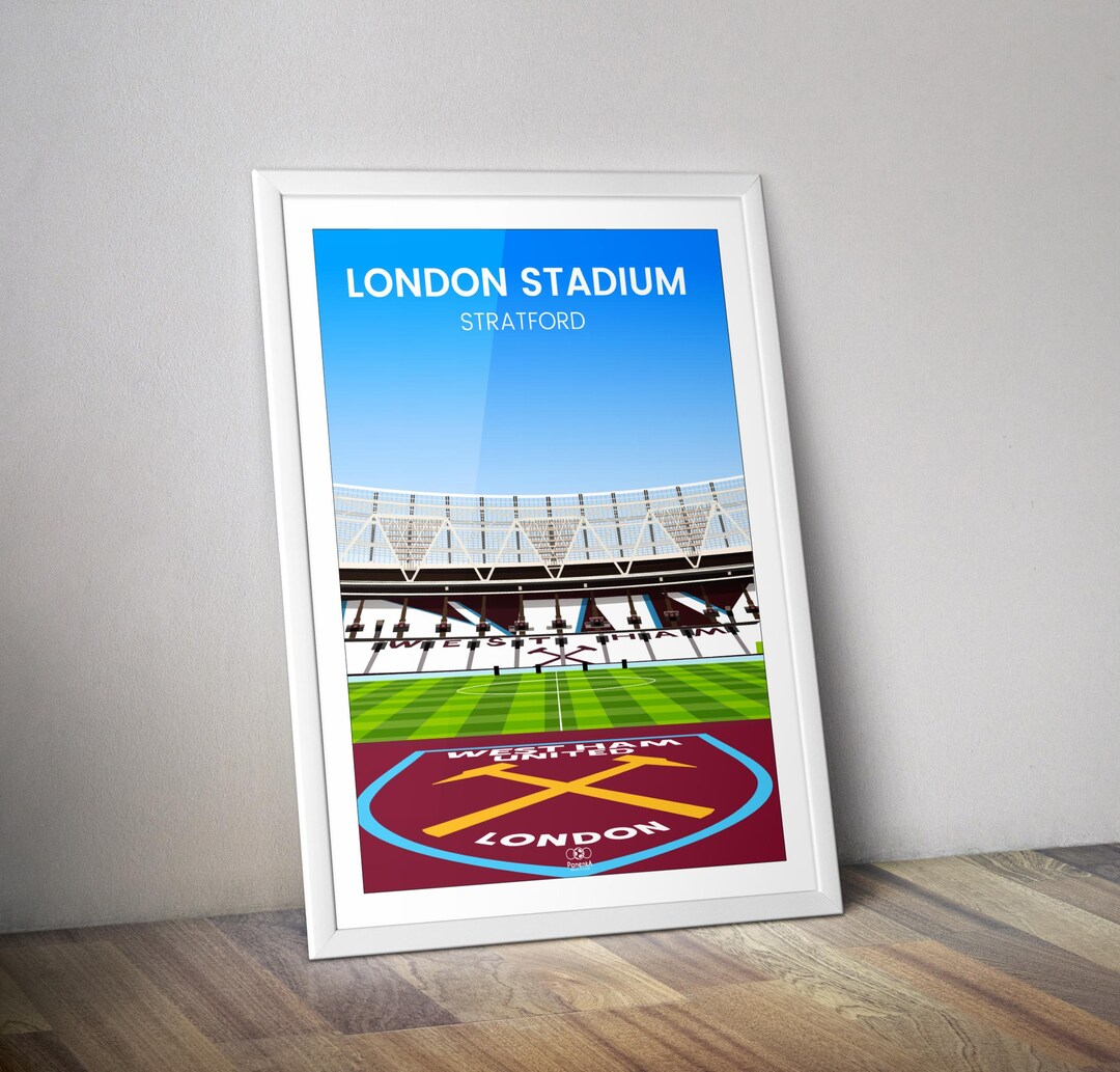 Poster Stadium Stratford Stadium London I Poster Soccer Stadium - Etsy UK