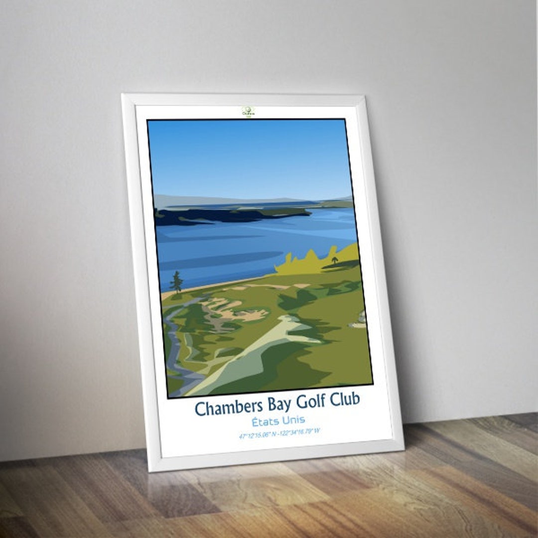 Chambers Bay Golf Poster I Golf Club USA I Golf United States - Etsy