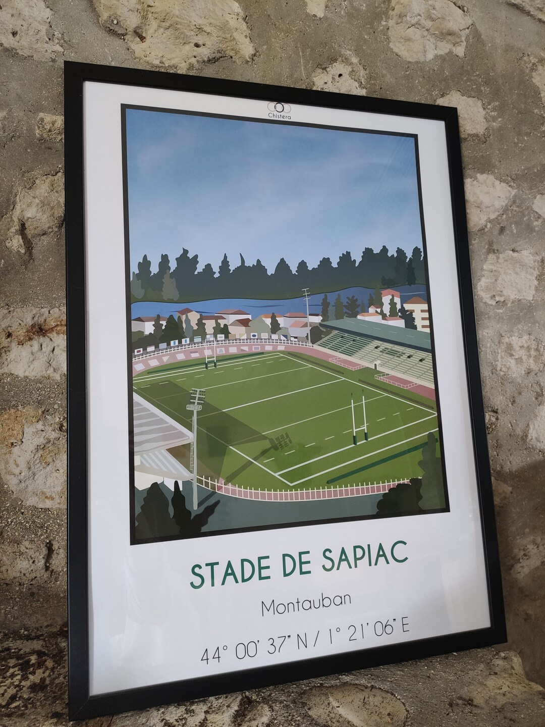 La Rabine Stadium Poster I Rugby Stadium I City of Vannes I Top14 - Etsy