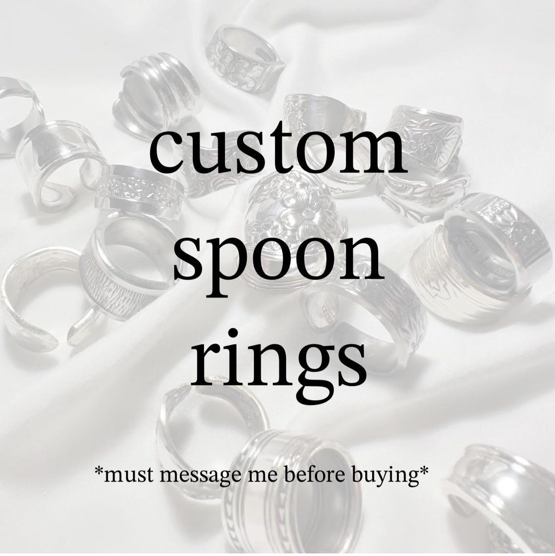 Custom Spoon Ring *send in Your Rings* - Etsy