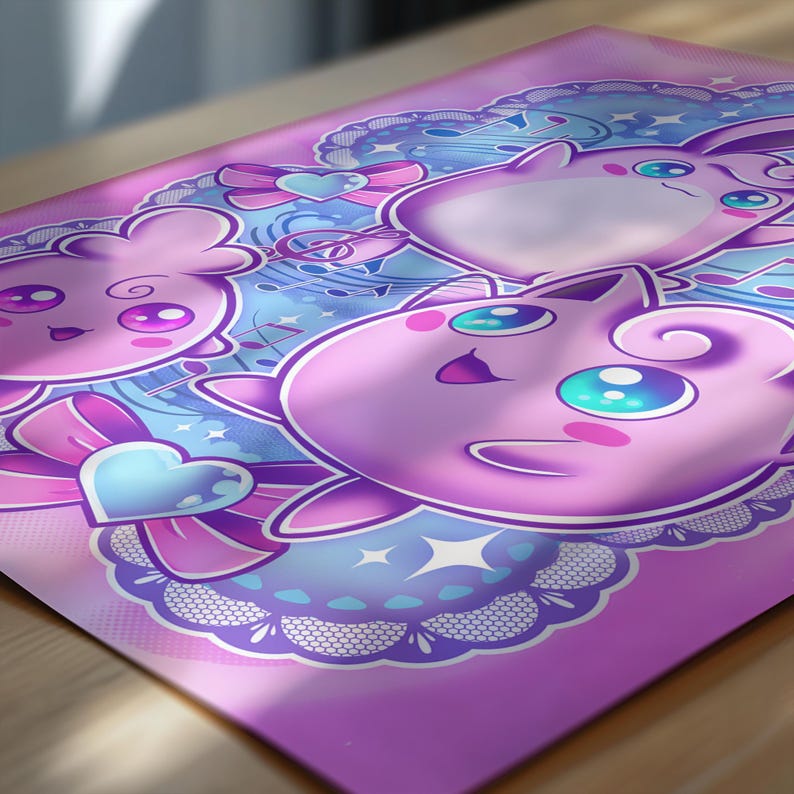 Igglybuff Evolution Poster, Anime Poster, Pokemon Poster, Manga Poster ...