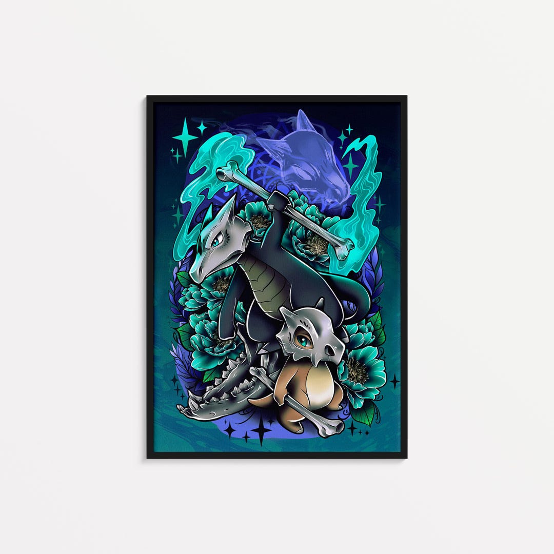 Cubone Evolution Poster, Anime Poster, Pokemon Poster, Manga Poster - Etsy