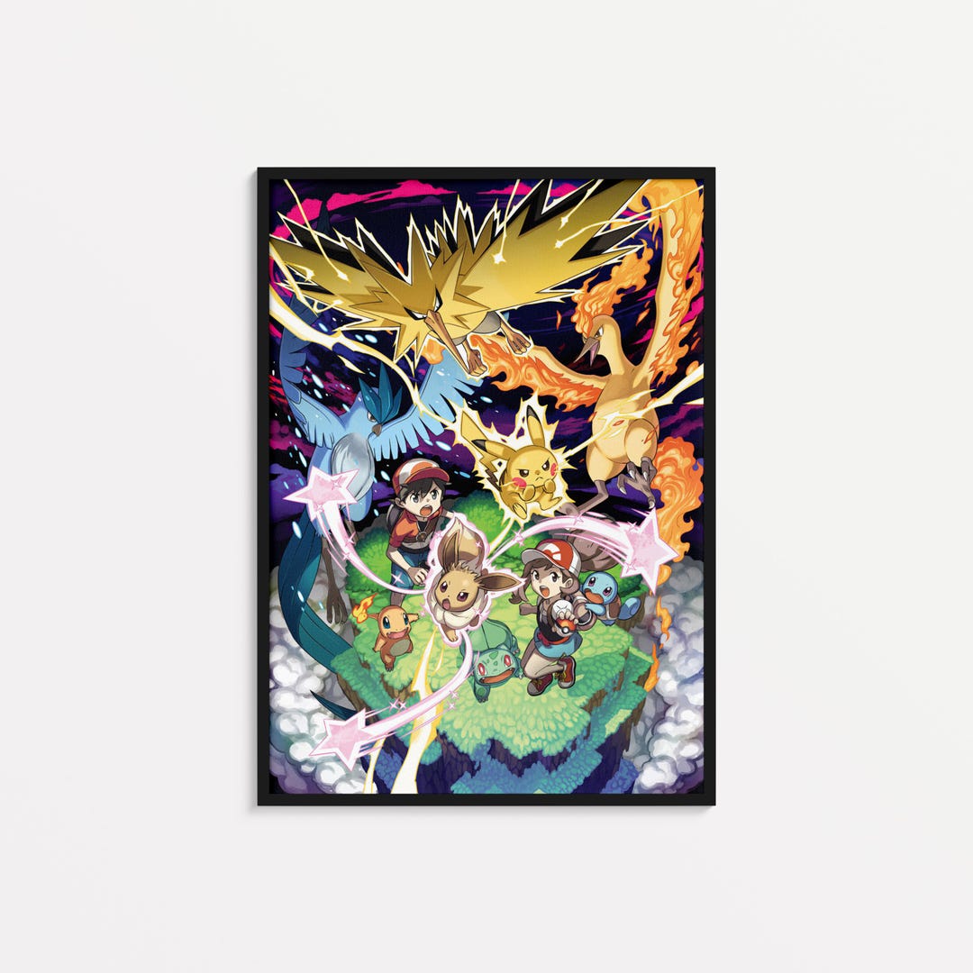 Pokemon Poster, Anime Poster, Pokemon Print, Manga Poster - Etsy