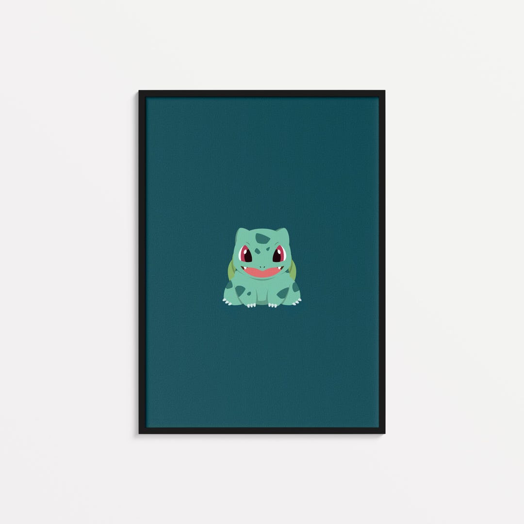 Bulbasaur Poster, Anime Poster, Pokemon Poster, Manga Poster - Etsy