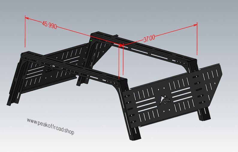 2022-2025 Hyundai Santa Cruz Bed Rack - 21 Inch Tall - FREE SHIPPING ...