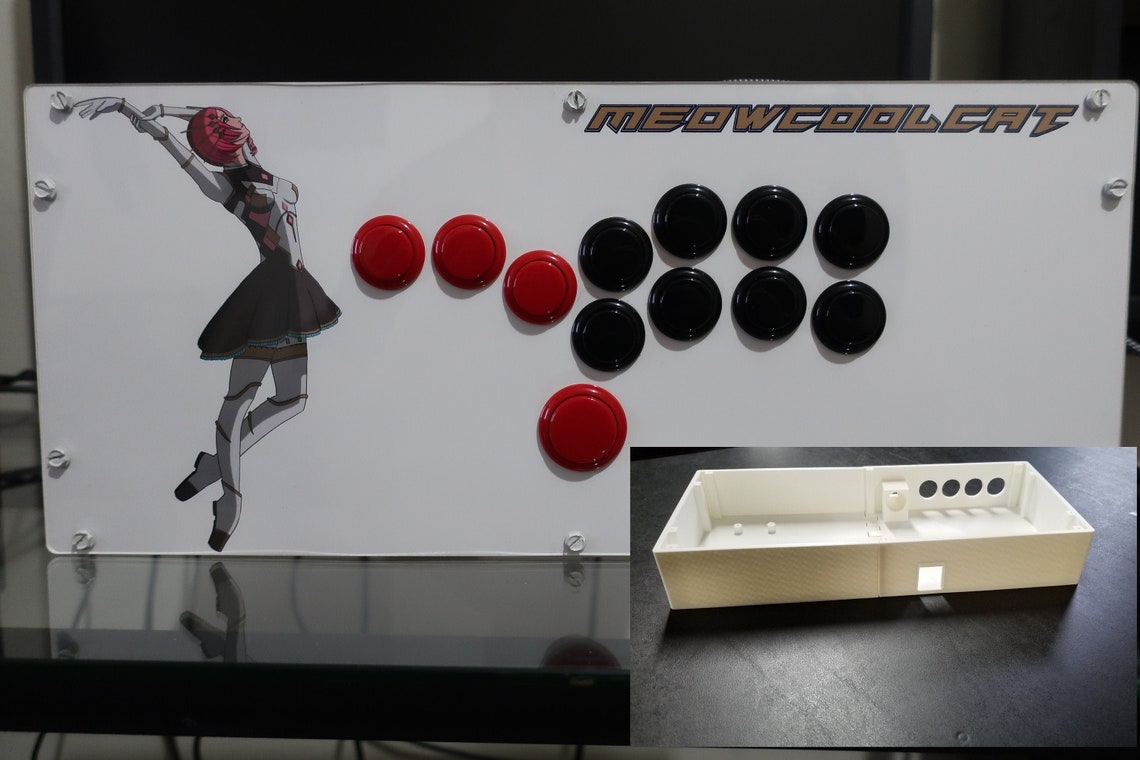 3D Printed Fight Stick - Praetorian Classic - Hitbox Compatible Case ...