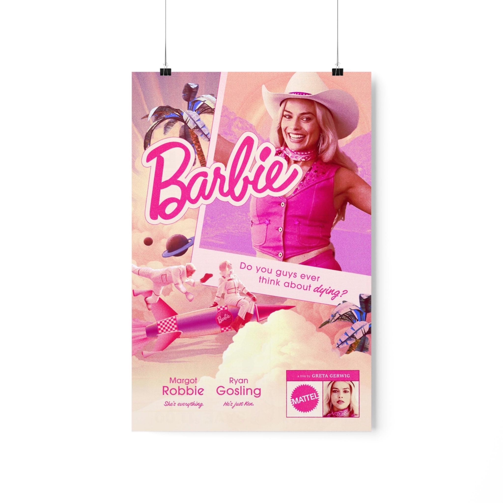 Barbie Movie Poster | Retro Barbiecore Wall Art