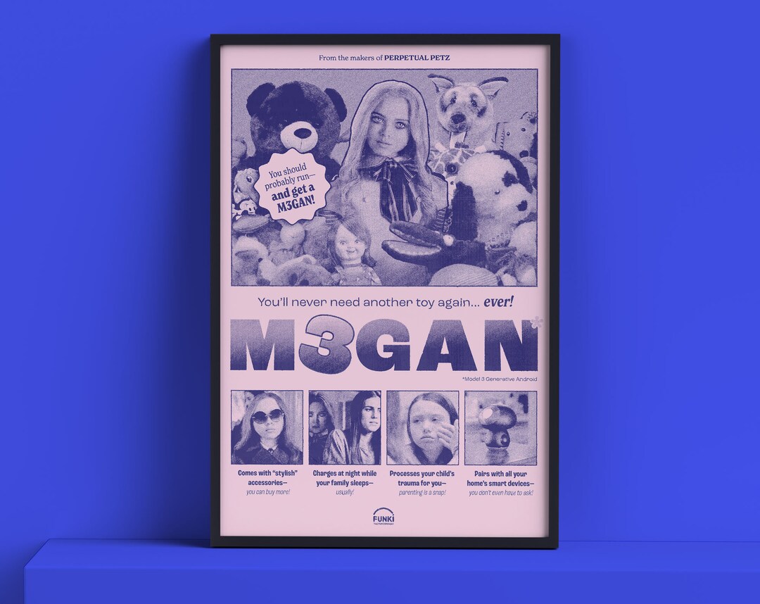 M3GAN Premium Matte Art Print | Horror Film Wall Art | 12x18 20x30 ...