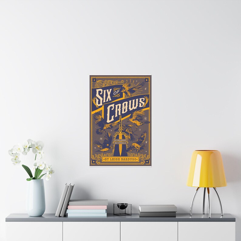 Six of Crows Poster Grishaverse Wall Art Bookish Merch Book Lover Gift ...