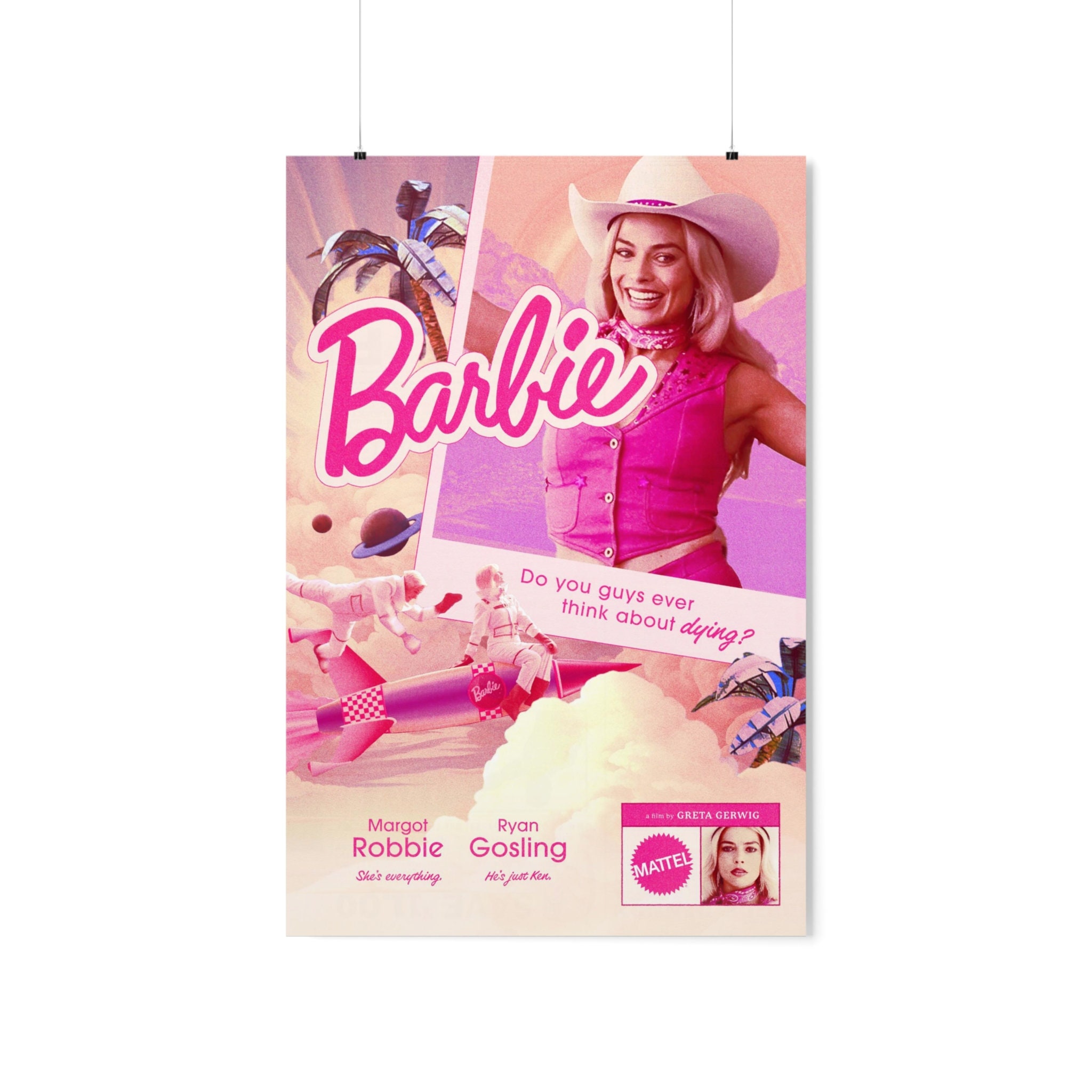 Barbie Movie Poster | Retro Barbiecore Wall Art