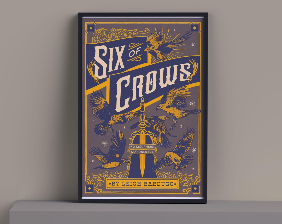 Six of Crows Poster Grishaverse Wall Art Bookish Merch Book Lover Gift ...