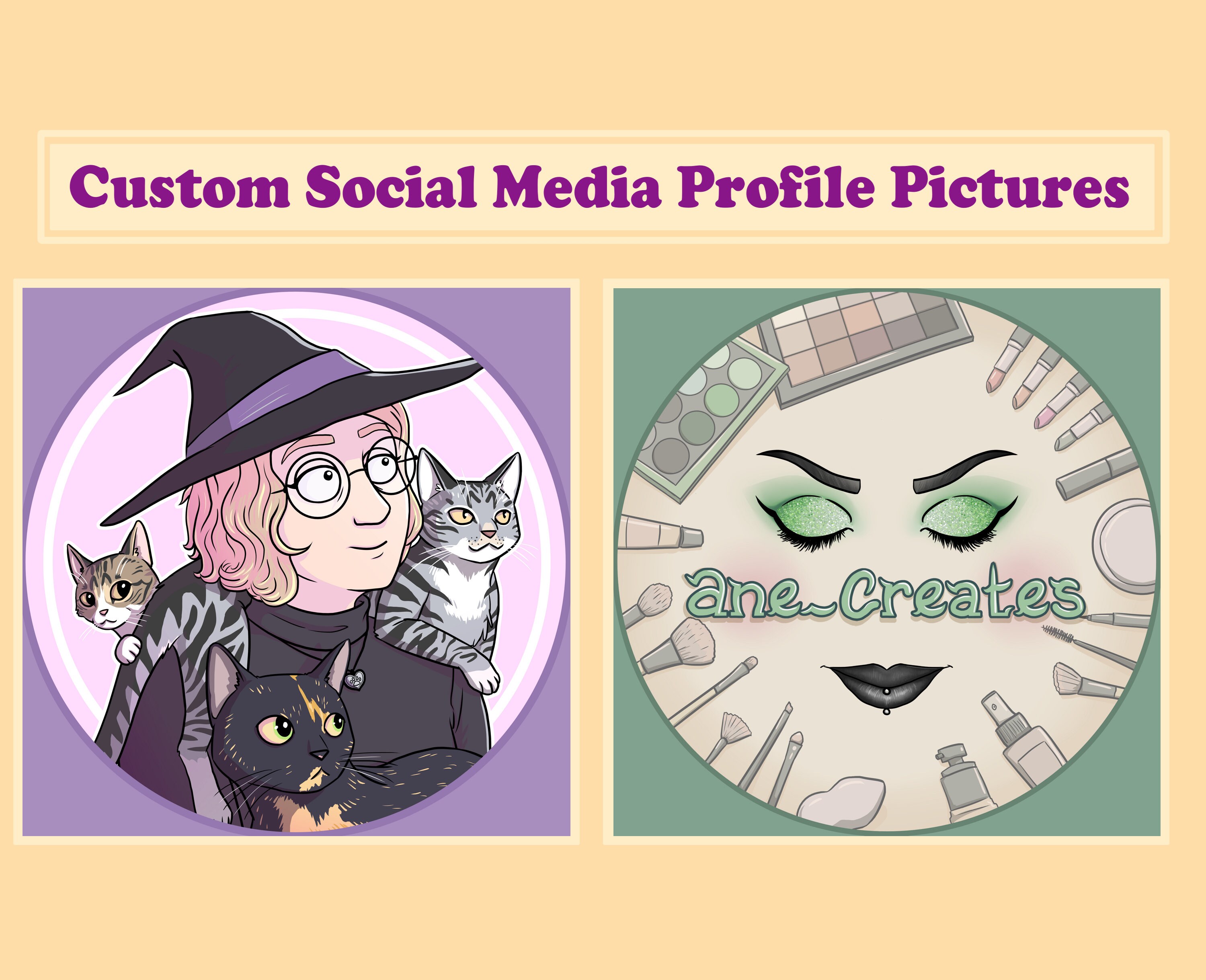 Custom Profile Picture for Social Media Pfp Avatar Icon Logo | Etsy