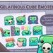 Cute D&D Slime Gelatinous Cube Emotes Pack for Twitch / - Etsy