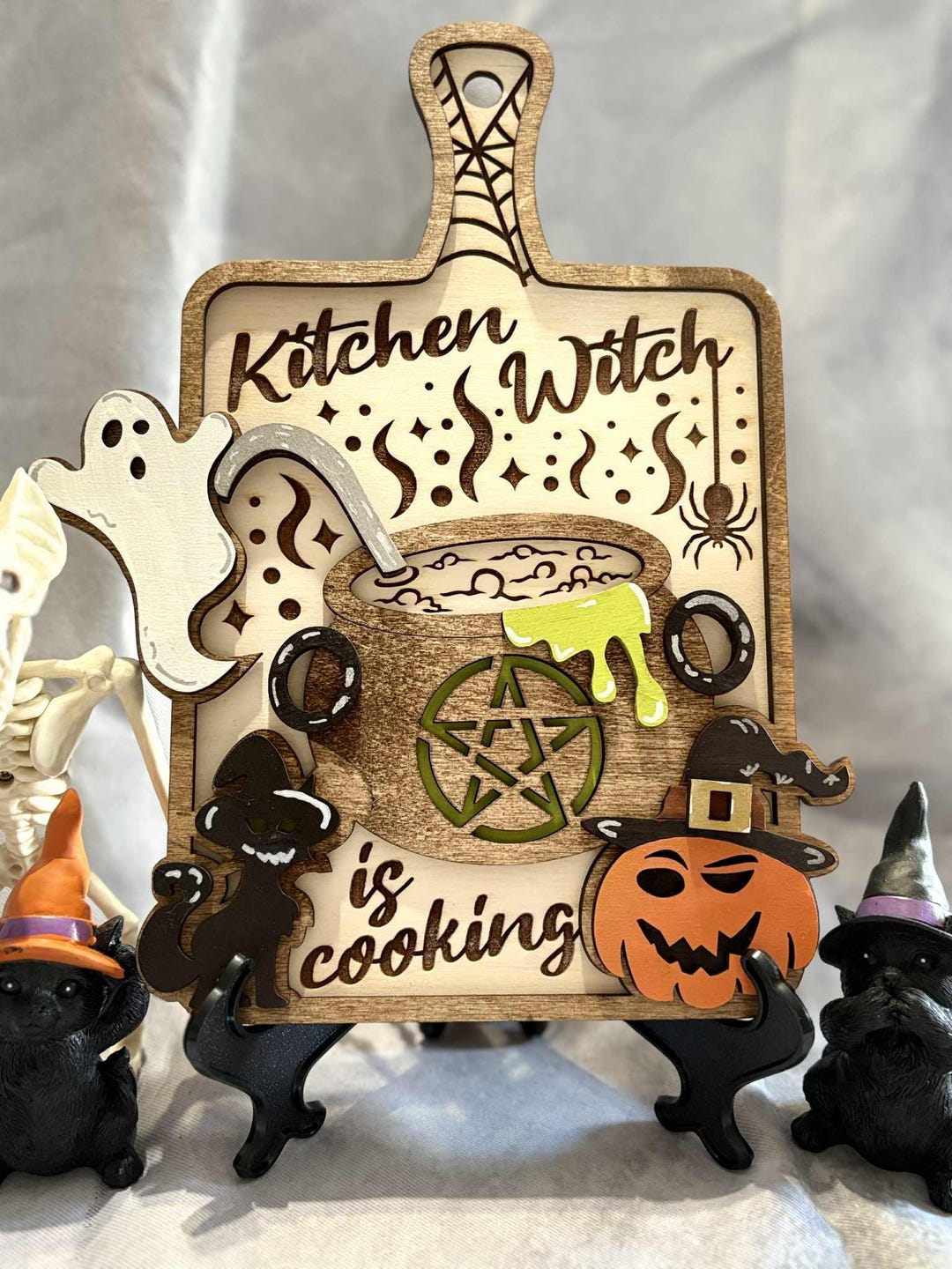 Kitchen Witch Cutting Board - Etsy