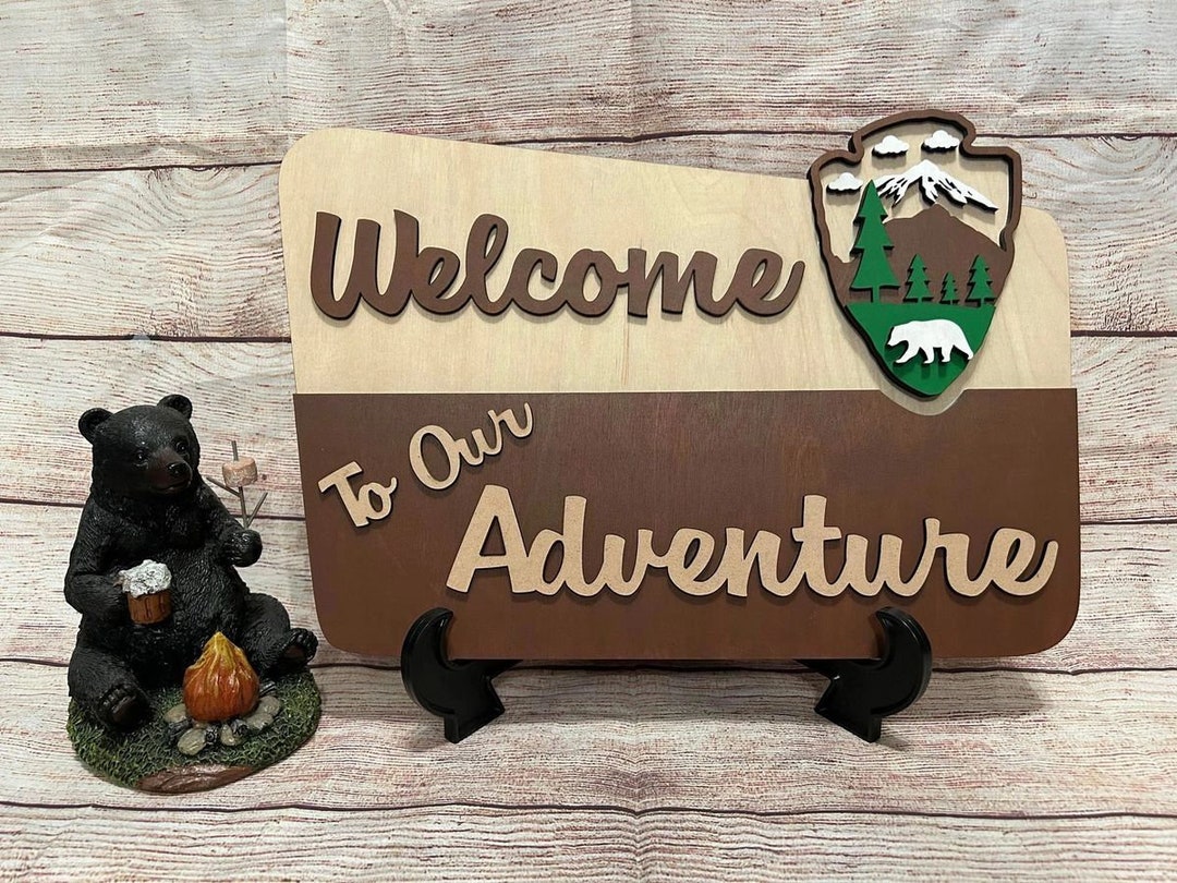 Park Welcome Sign 15"x12" - Etsy