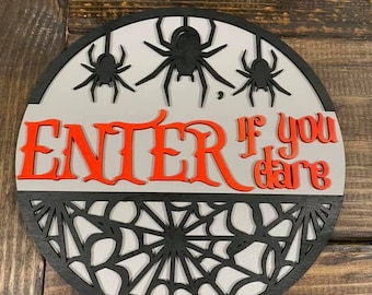 Enter If You Dare Door Sign - Etsy