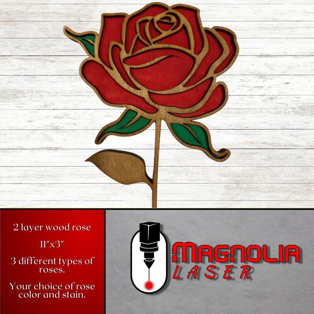 Handcrafted Wooden Rose With ‘love’ Script - Romantic Decor & Gift - Etsy