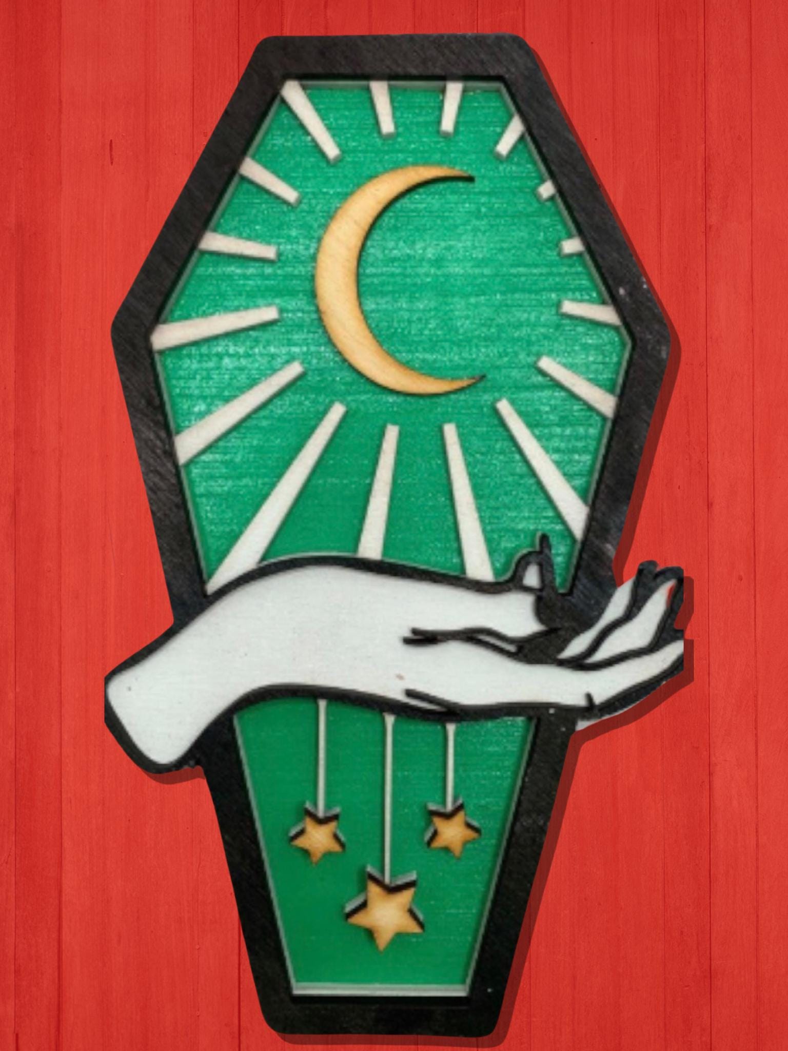Wooden Hand Coffin Ornament – Witch Hand Coffin Set #1 - Etsy